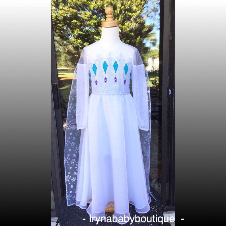 Frozen 2 Dress Frozen 2 Inspired White Dress Frozen 2 Dress | Etsy