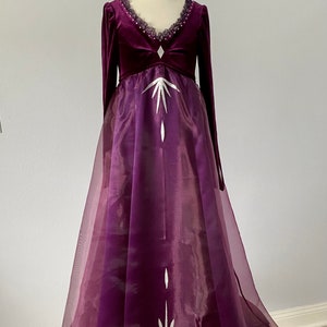 Frozen 2 Dress, Frozen Elsa Purple Dress, Frozen Elsa Night Gown ...