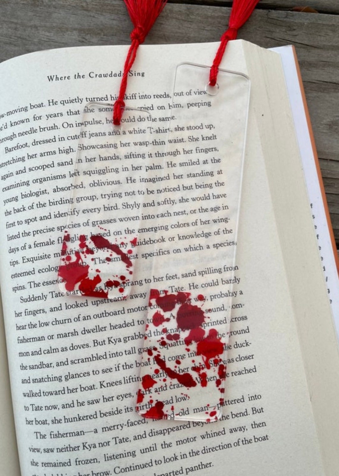 Bookmark Blood Spatter Crime Scene Crime Novel True Crime - Etsy