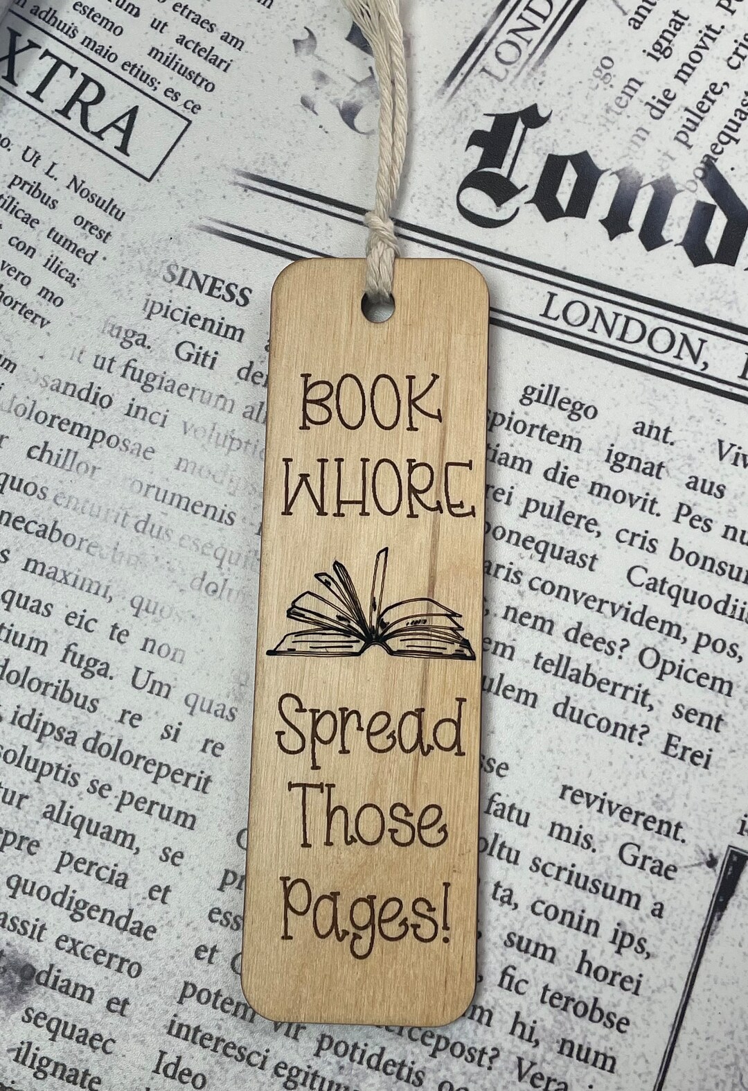 Book Whre, Wooden Bookmark, Snarky Bookmark, Boho Style Hippy Bookmark ...