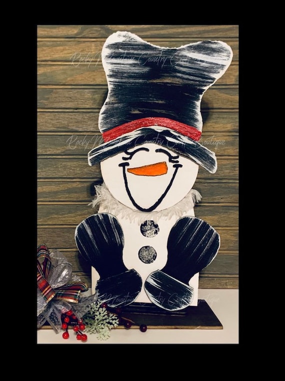 Instant Digital File Snowman Freestanding w/Base Laser | Etsy