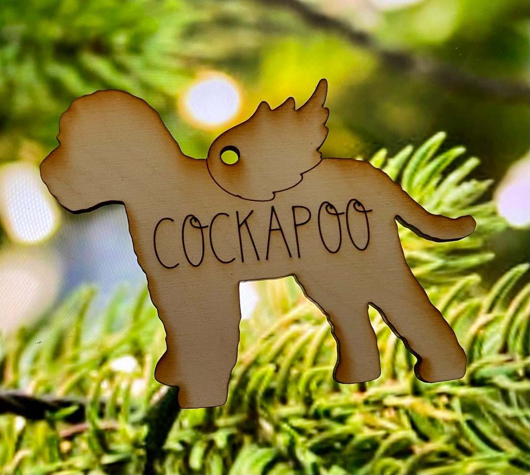 Pet Memorial Ornament~ COCKAPOO W/engraved Name~custom Pet Ornament ...