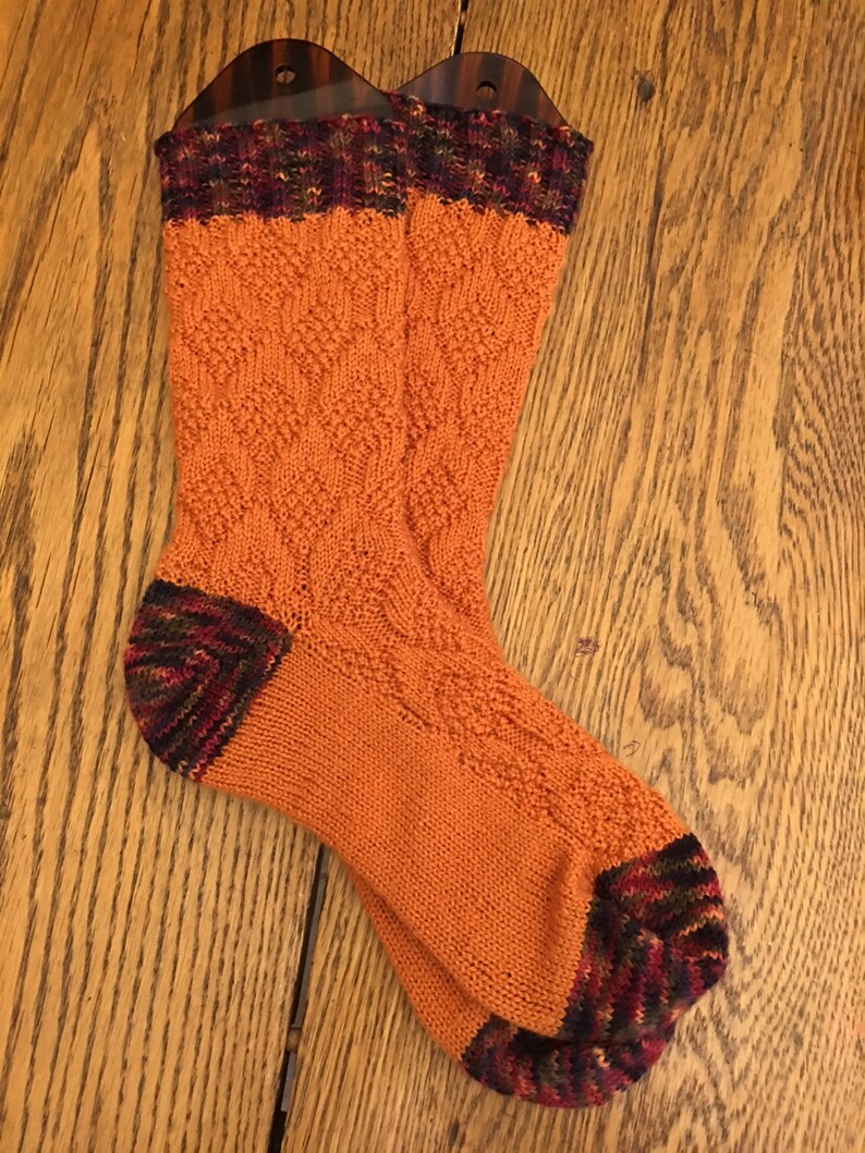 Autumn Fall Toe up Socks - Etsy