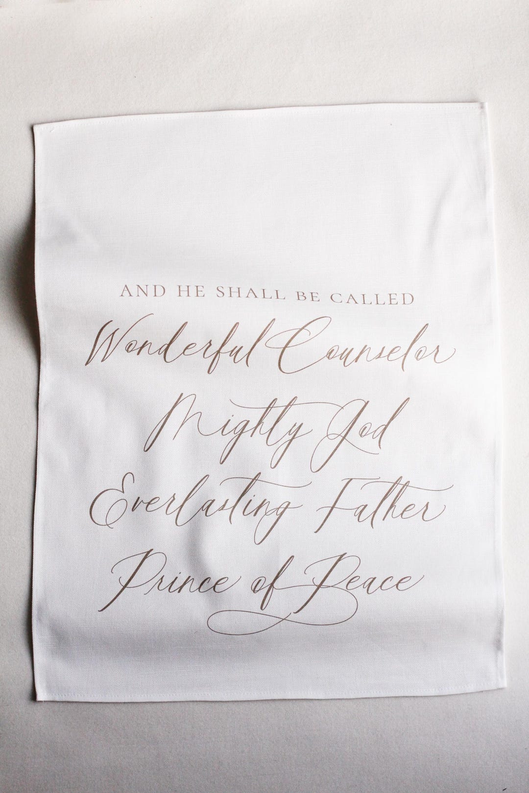 Isaiah 9:6 Linen Christmas Banner - Etsy