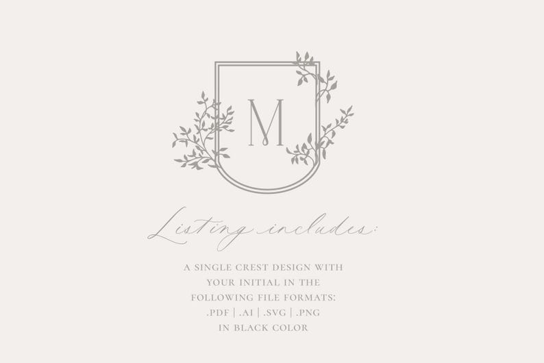 Madeleine Wedding Crest - Etsy