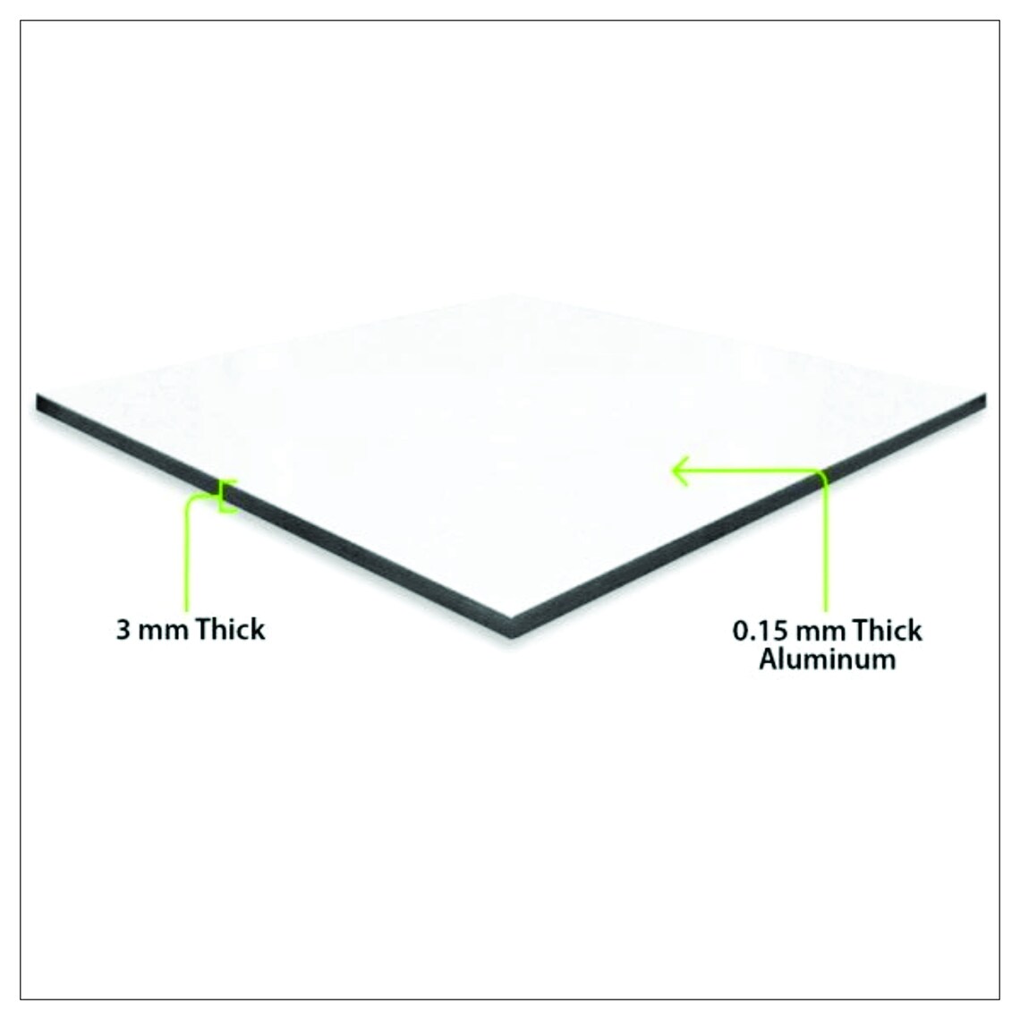 Aluminum Composite Panel Dibond ACP 6mm 1/4 White - Etsy Canada
