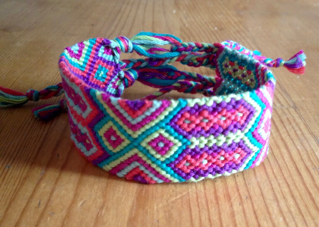 Aztec Bracelet / Friendship Bracelet / Bracelet Brazilian / Embroidered ...