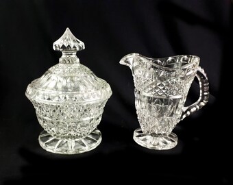 Cut Glass Tea Set - Etsy