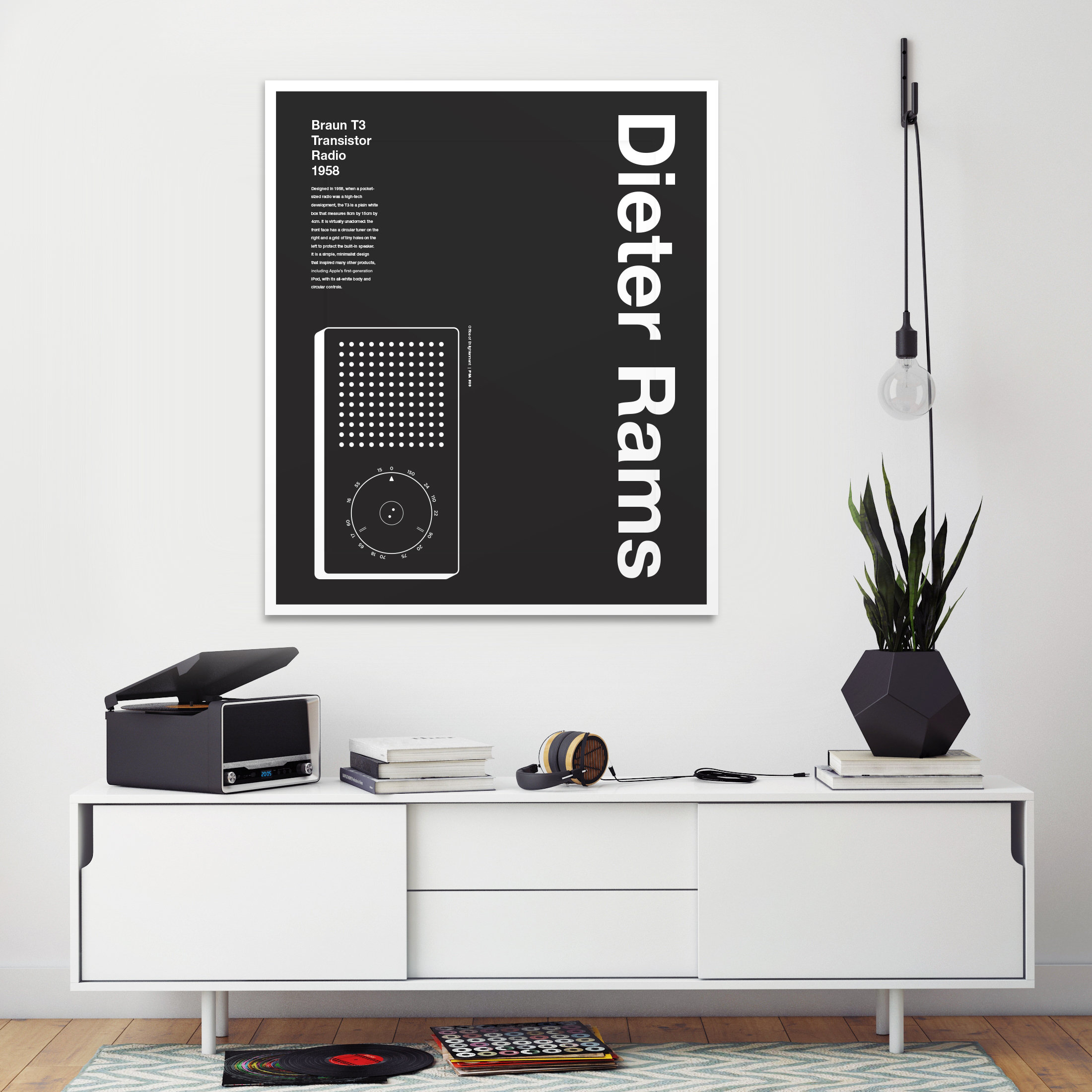 Dieter Rams Apple Ipod Helvetica Typographic Poster Quote | Etsy