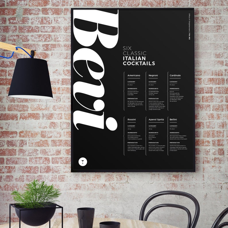 Bevi, Six Classic Italian Cocktails, Italy, Drinks, Bar Restaurant ...