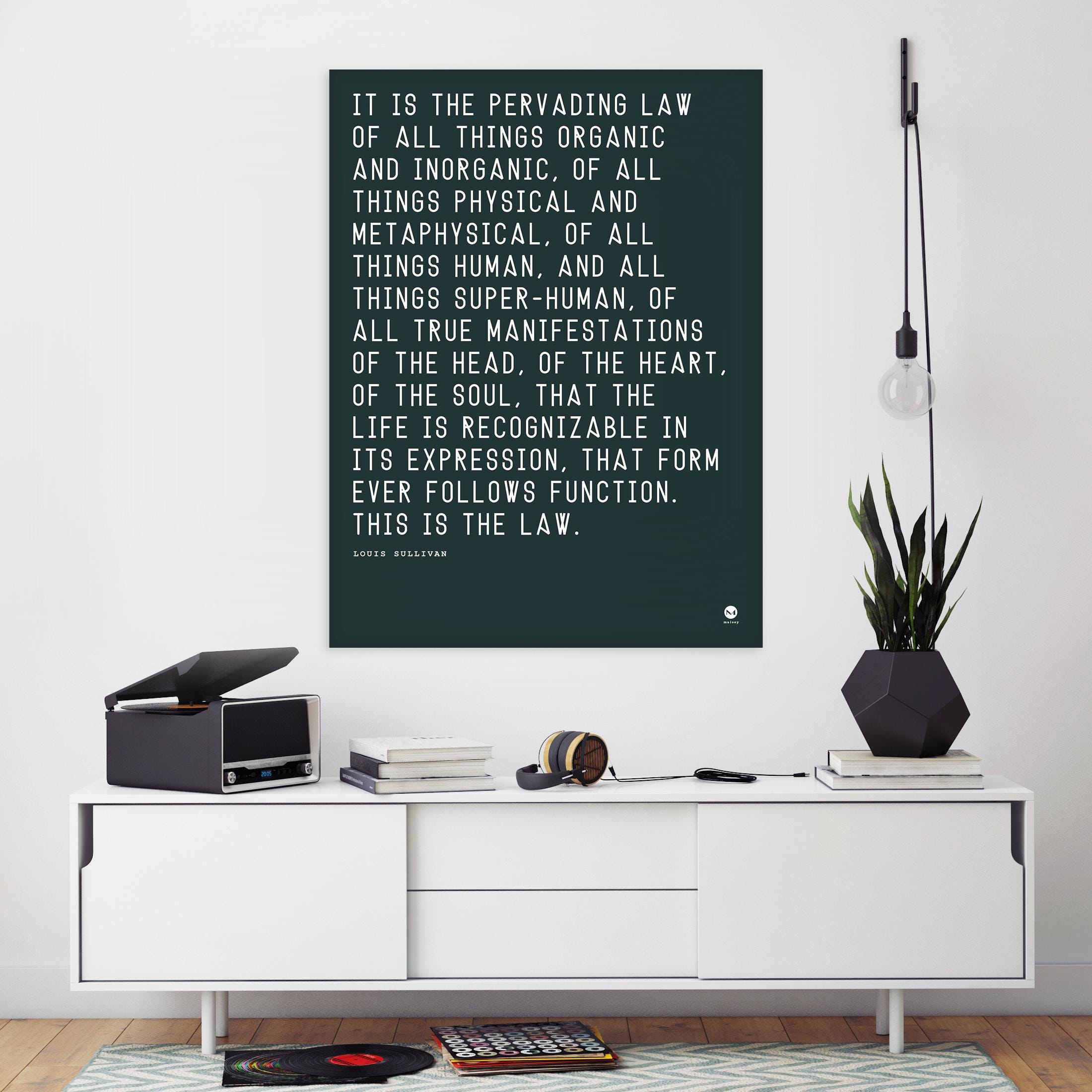 Form Follows Function Architecture Poster, Louis Sullivan - Etsy