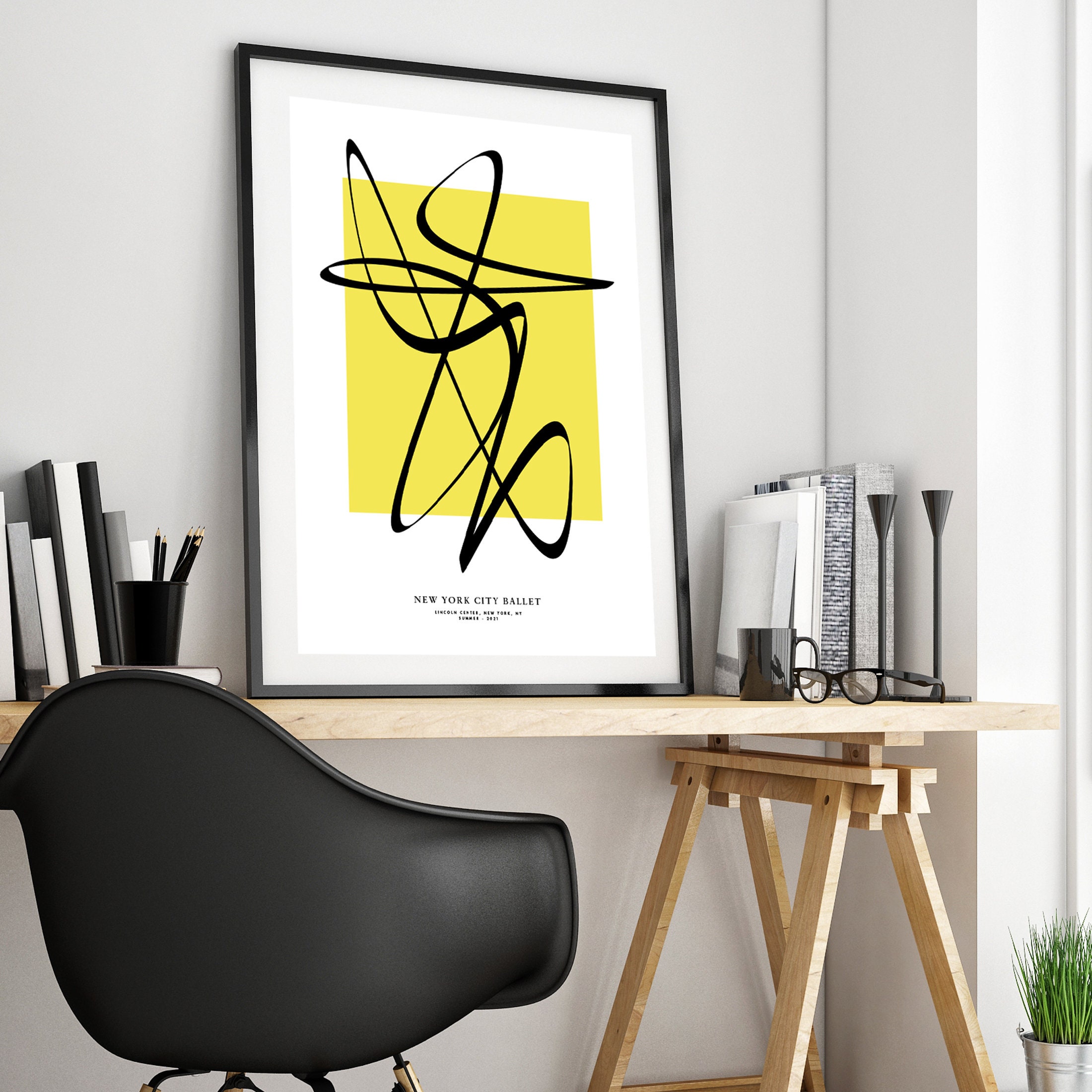 New York City Ballet NYC Concert Poster Dancing Modern Dance | Etsy