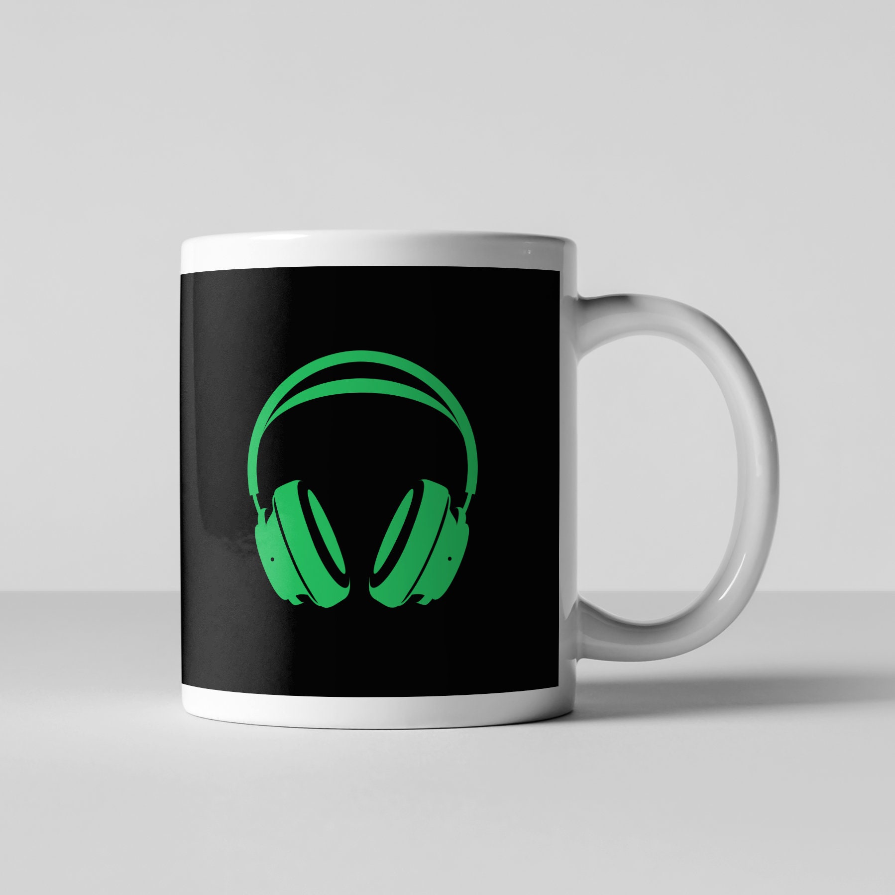 Retro Headphones Coffee Mug Geometric Coffee Mug Ceramic - Etsy