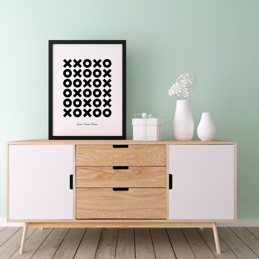 Love Love Love XOXOXOX Hugs and Kisses Sans Serif Modern Cute Fun Funny ...