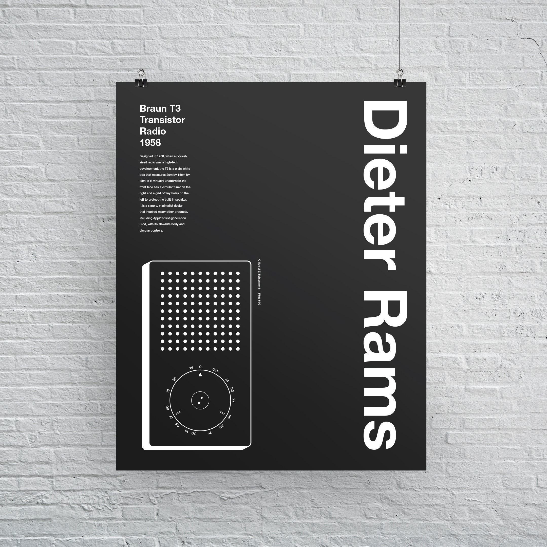 Dieter Rams Apple Ipod Helvetica Typographic Poster Quote | Etsy India