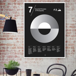 7 Essential Principles of Photography Poster, Helvetica, Typographic ...