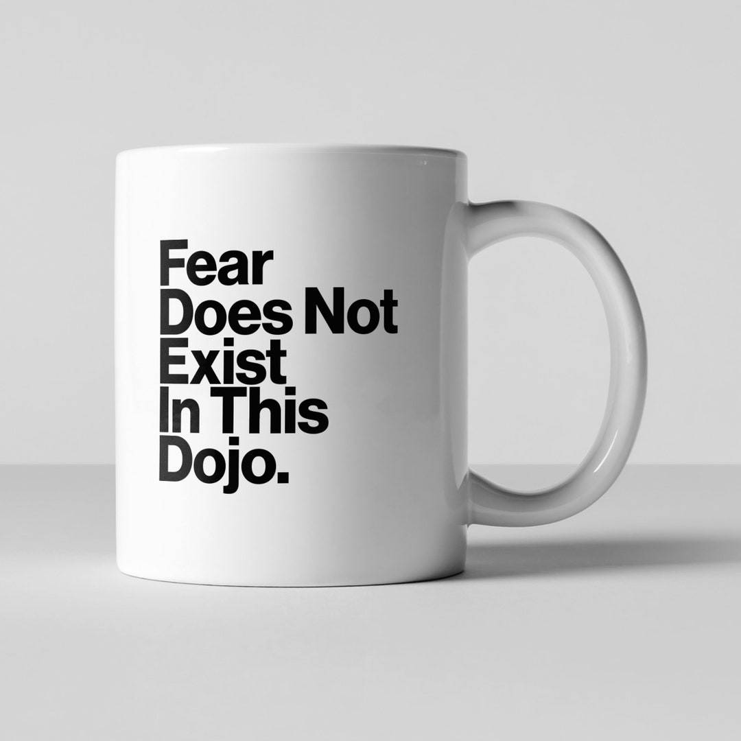 Karate Kid Movie Coffee Mug, There is No Fear in This Dojo, the Bear TV ...