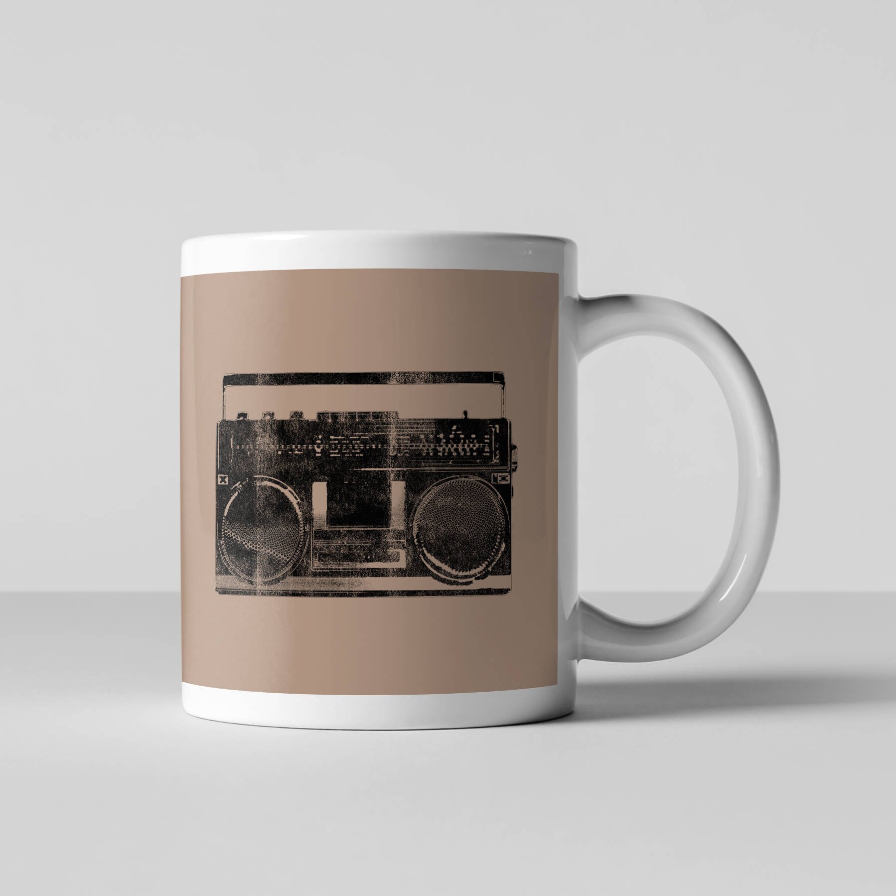 Hip Hop Boom Box 1980s Vintage DJ Old School Classic Radio Coffee Mug ...