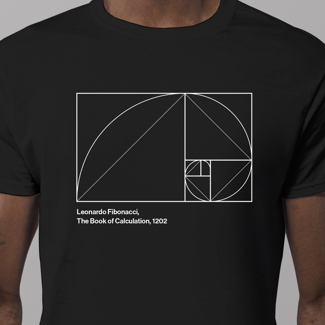 Fibonacci Sequence Golden Ratio Architecture Graphic Design Tee Shirt ...