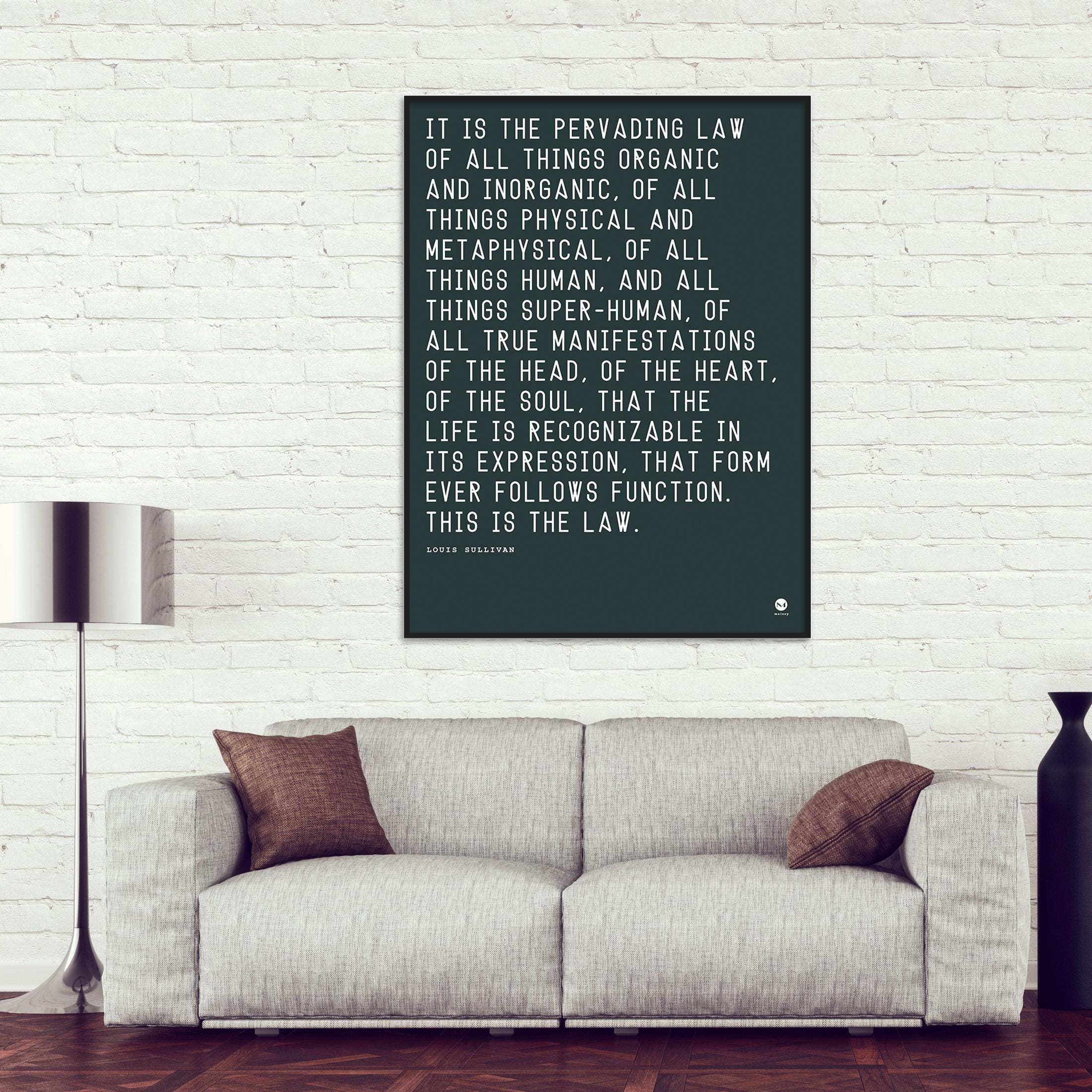 Form Follows Function Architecture Poster, Louis Sullivan - Etsy