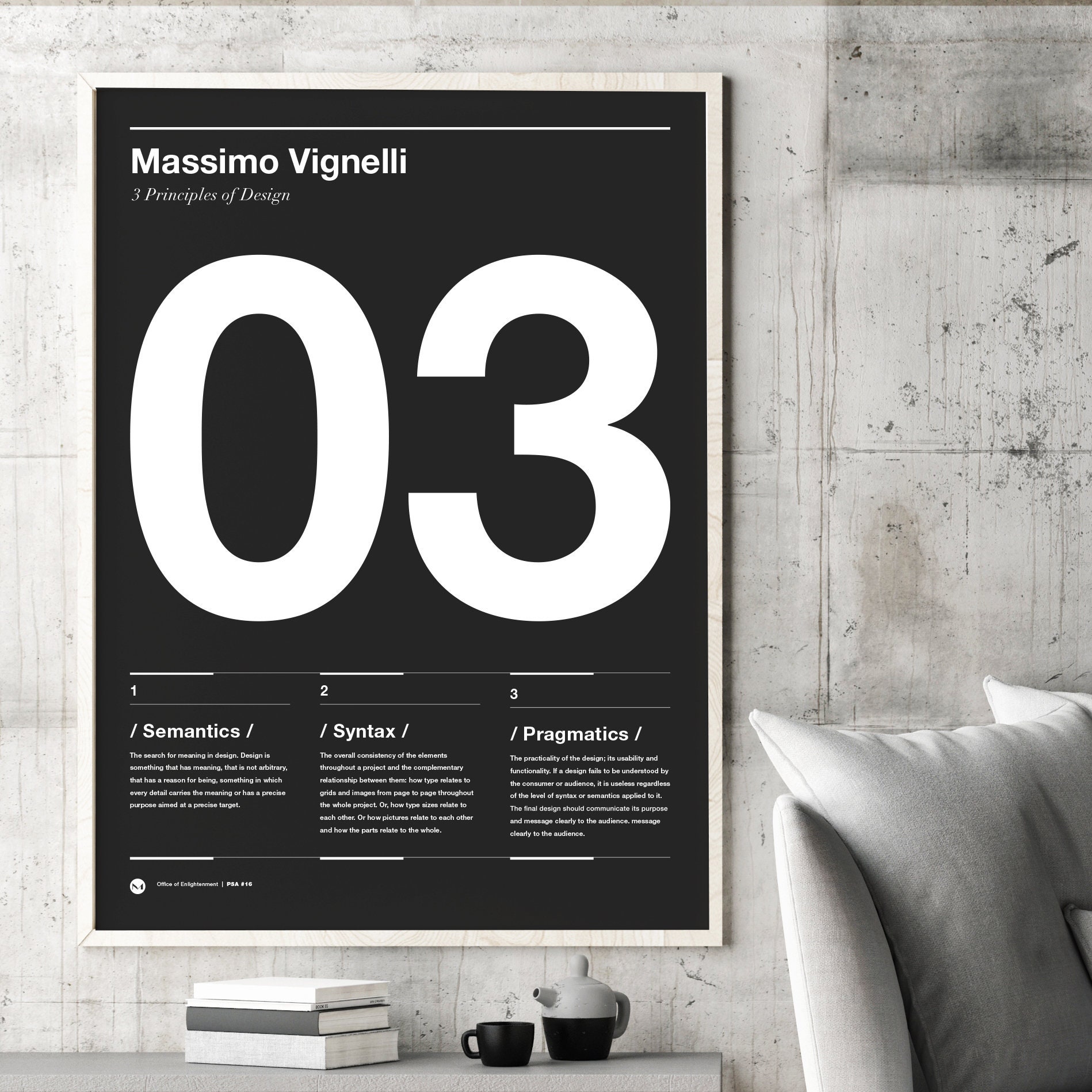 Massimo Vignelli Poster