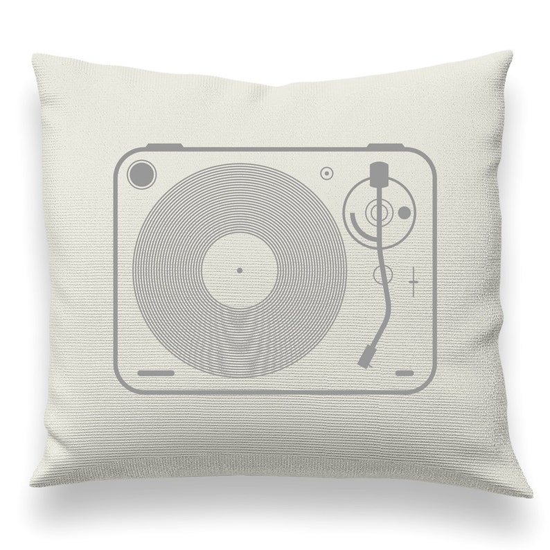 Vintage Turntable Pillow | Etsy