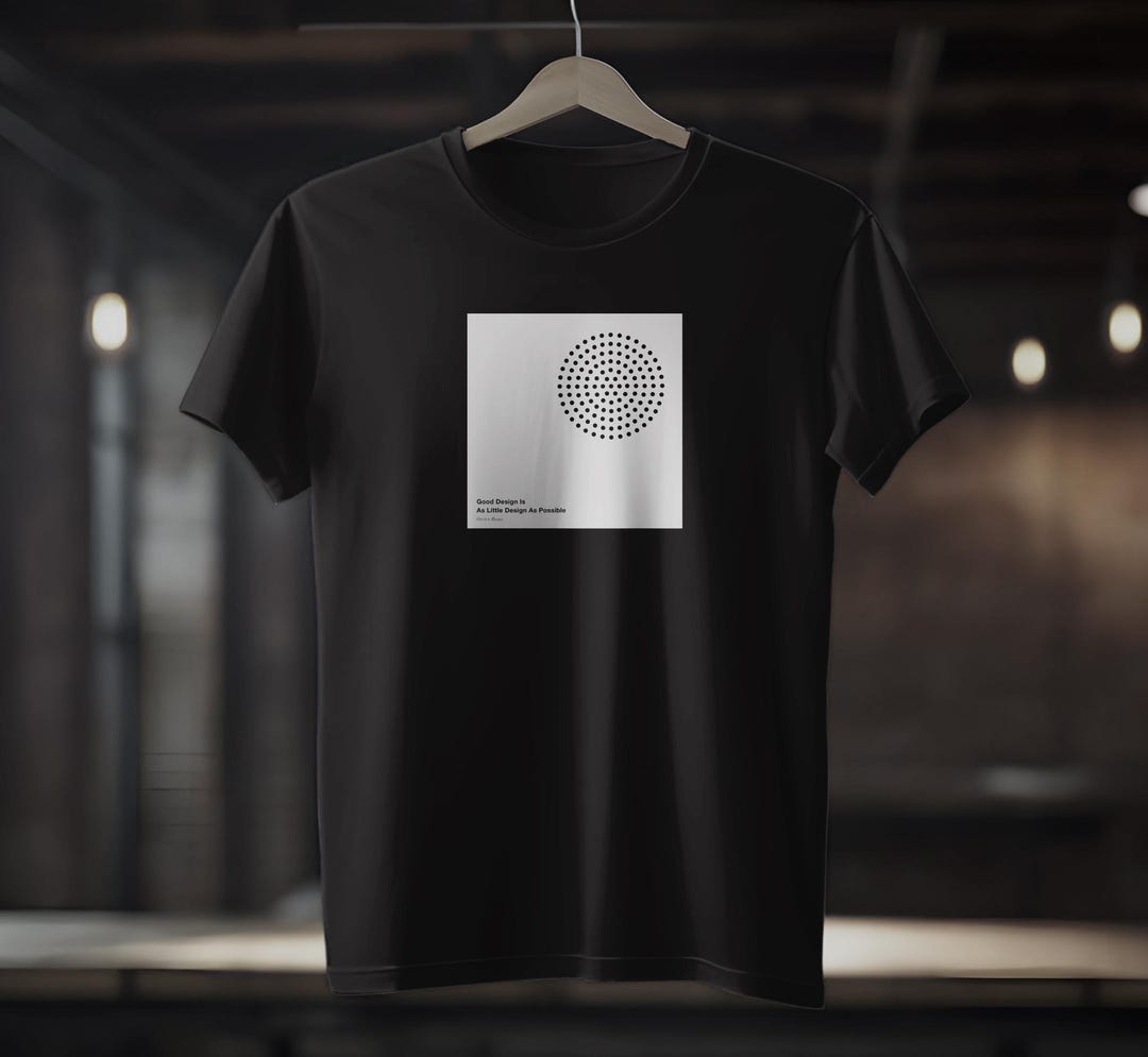 Deiter Rams Good Design is as Little Design as Possible T-shirt Tee ...