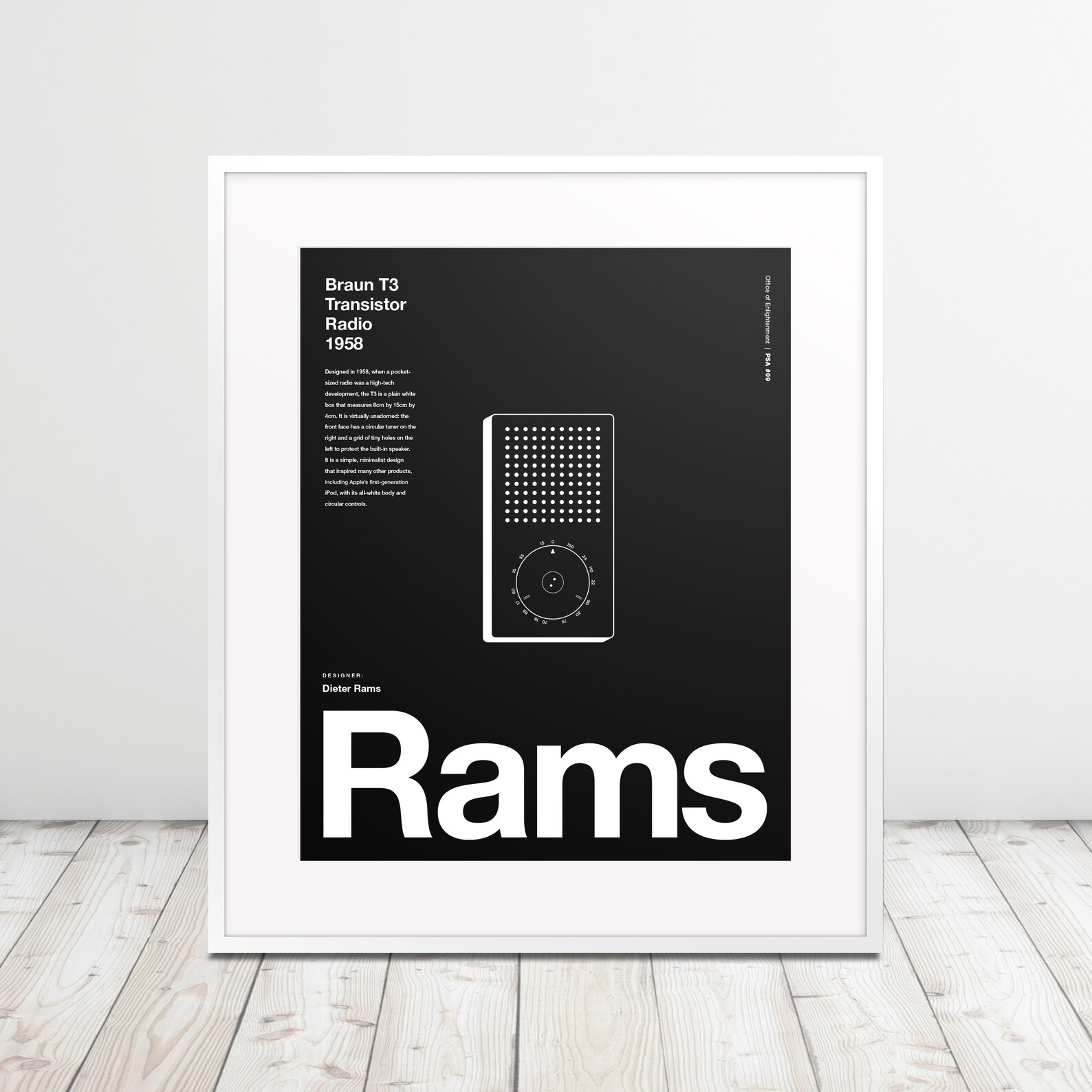 Dieter Rams Apple Ipod Helvetica Typographic Poster Quote | Etsy