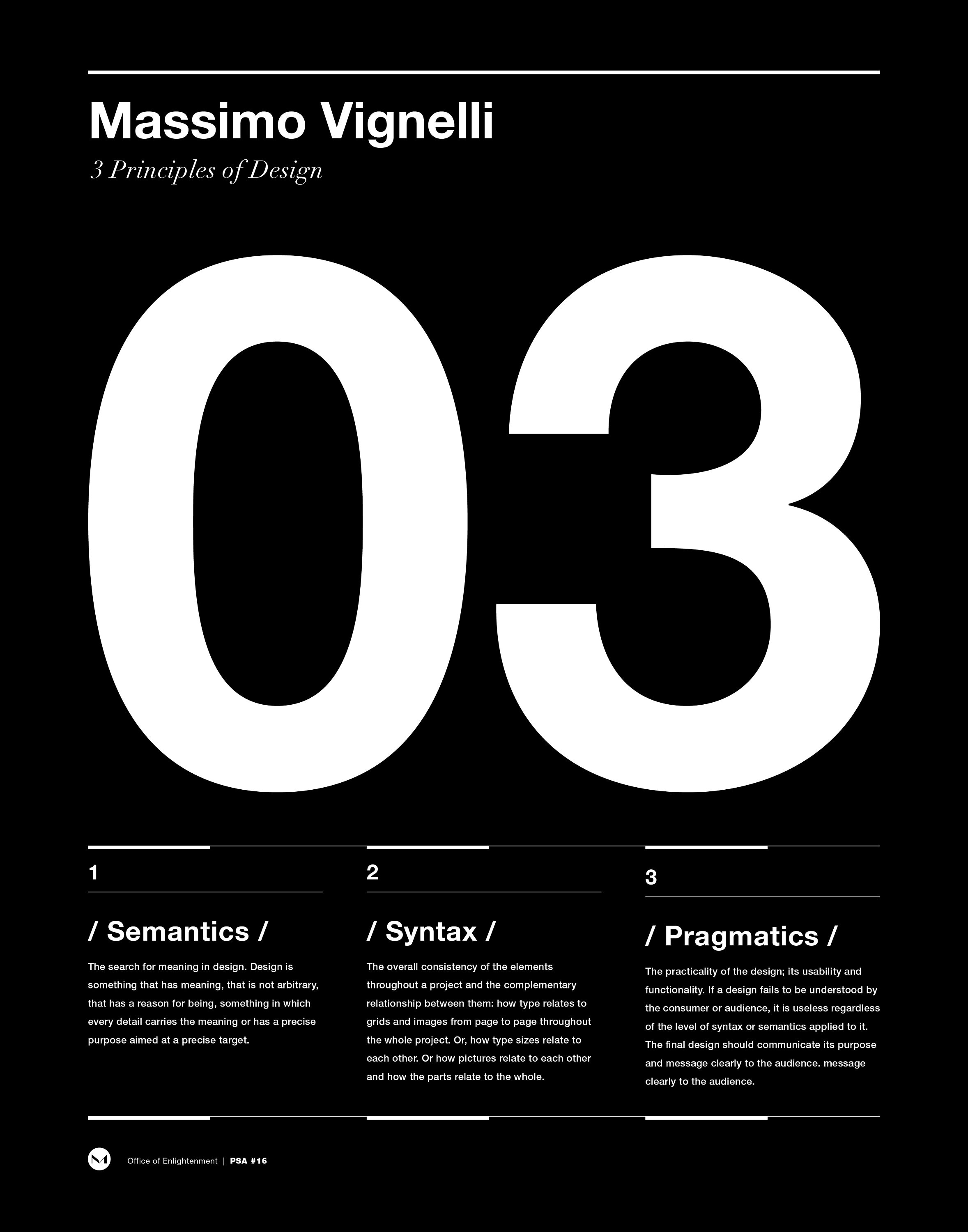 Massimo Vignelli Poster