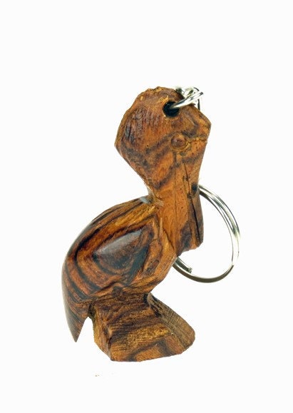 Desert Ironwood Pelican 3-D Keychain - 2 Inches carving — Woodnotch