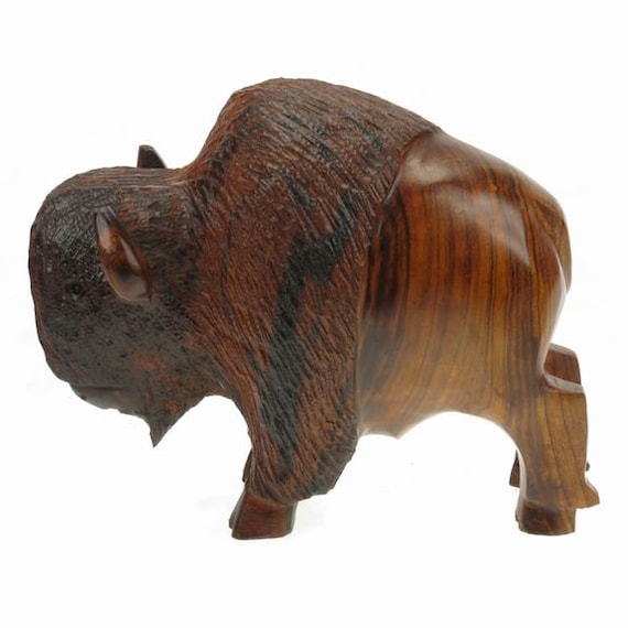 Desert Ironwood Buffalo Carving Bison - Etsy