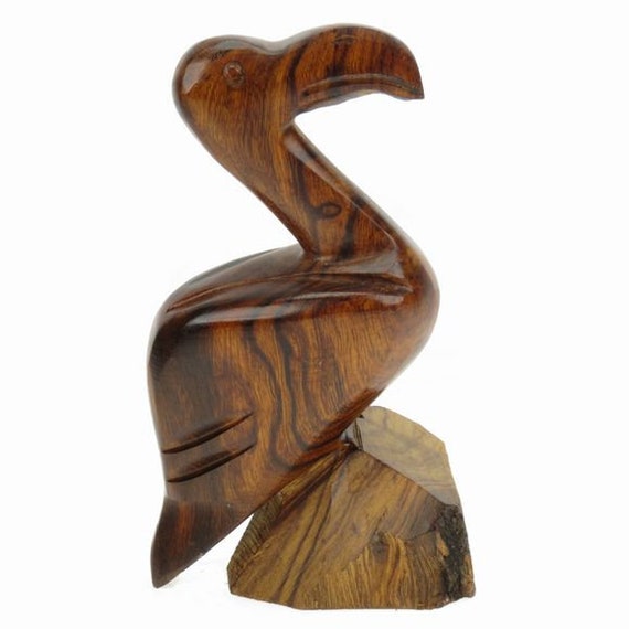 Desert Ironwood Flamingo Carving | Etsy
