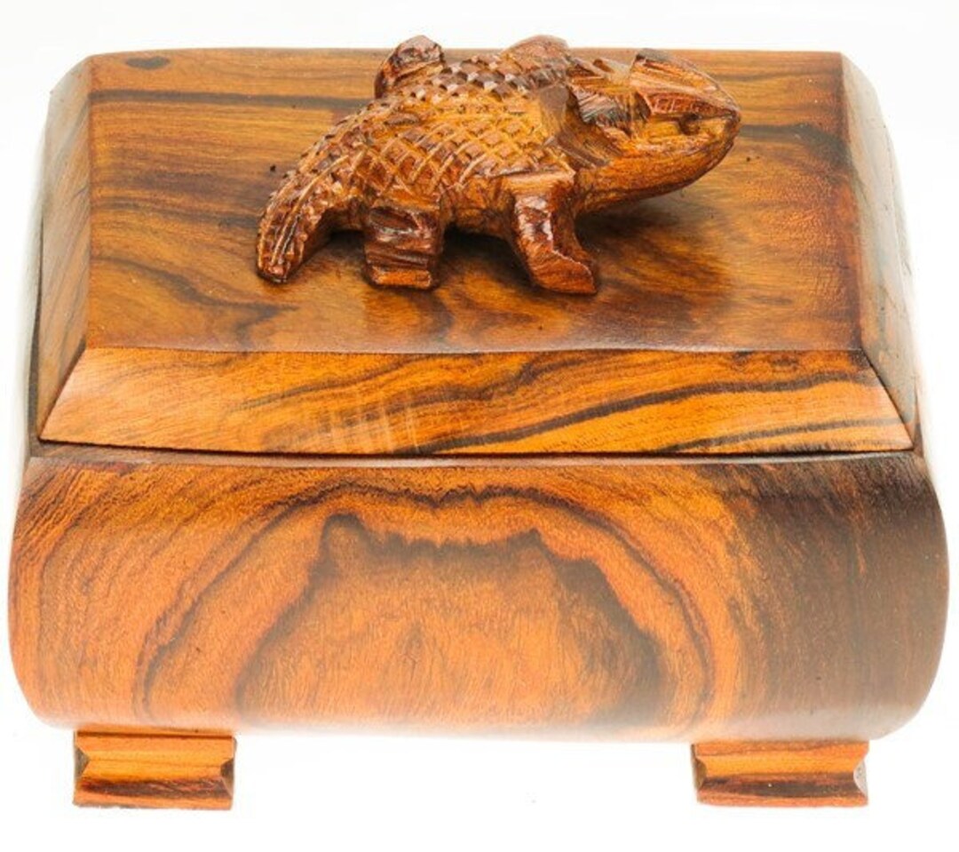 Desert Ironwood Horned Toad Box Carving - Etsy