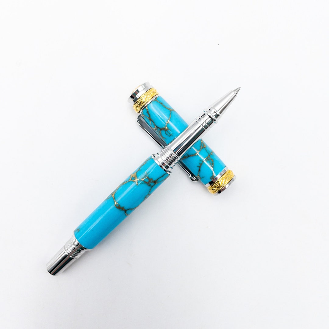 Turquoise Trustone With Gold Matrix Majestic Jr 22kt Gold/rhodium ...