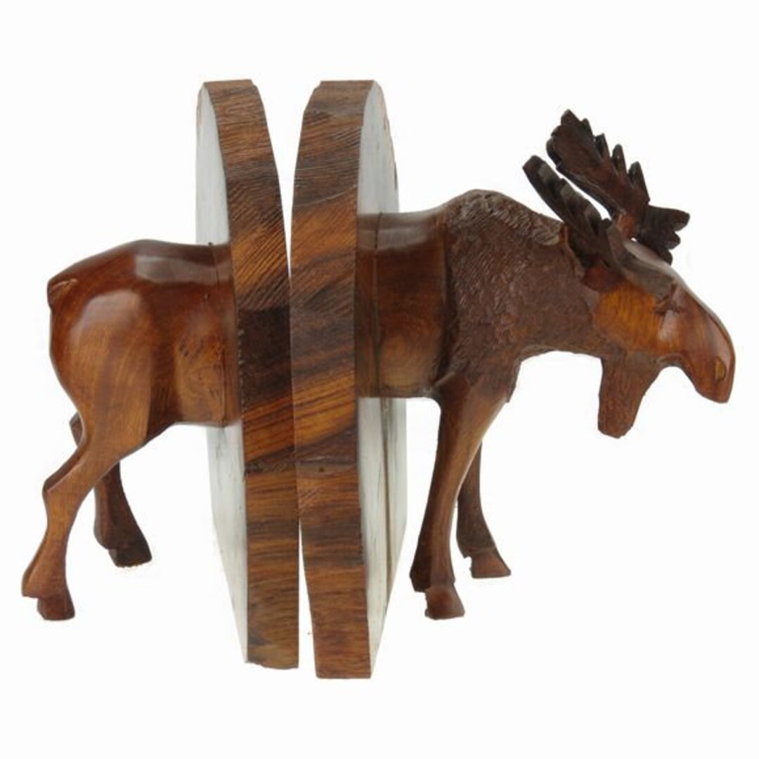 Desert Ironwood Moose Bookends Carving - Etsy