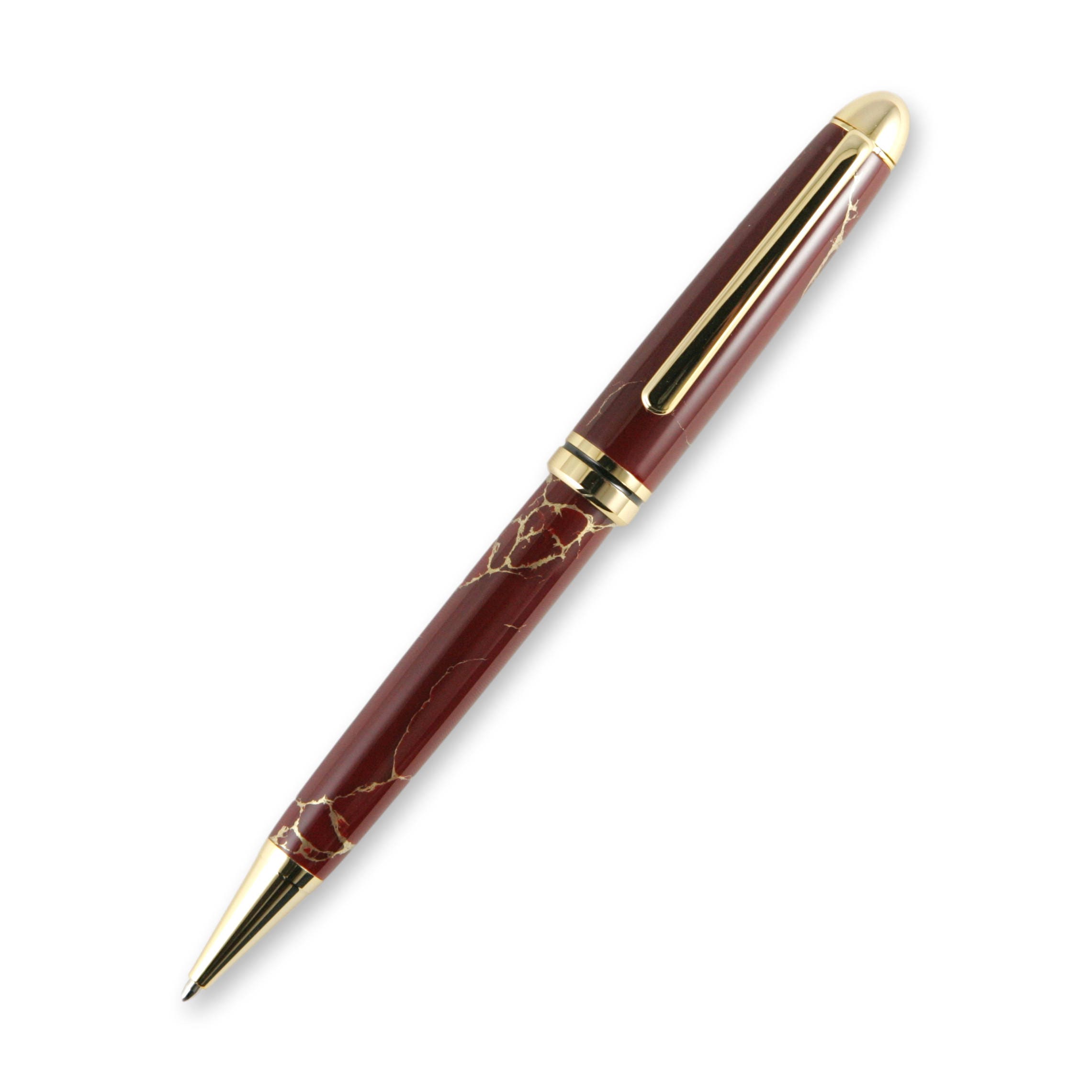 Maroon Trustone Designer 24k Gold Twist Pen - Etsy