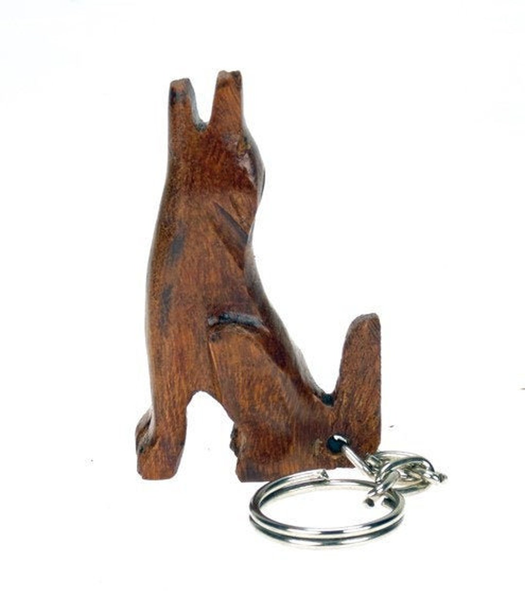 Desert Ironwood Coyote 3-D Keychain - 2 Inches Carving - Etsy