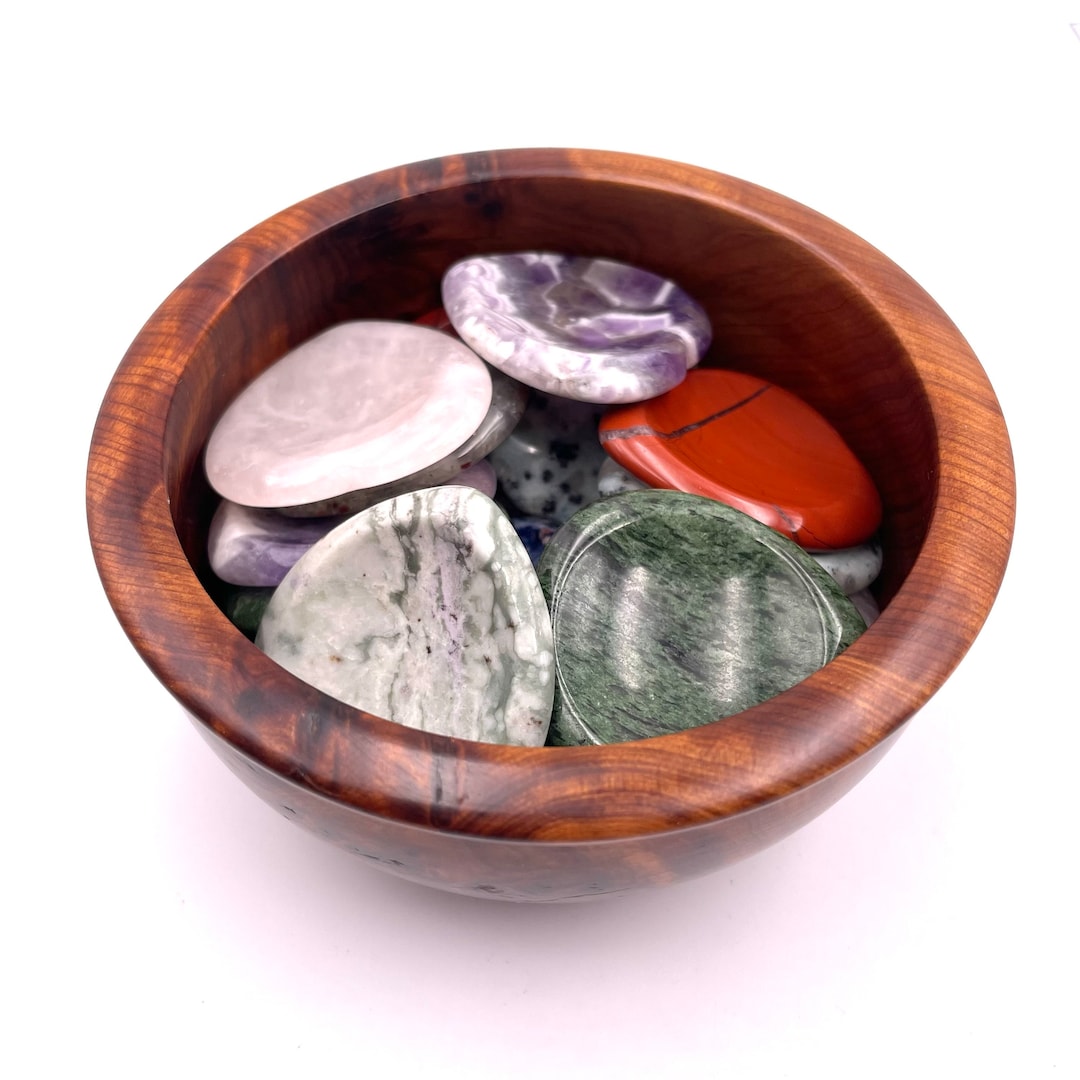 Natural Gemstone Pocket Worry Stones, Heart Shape - Etsy