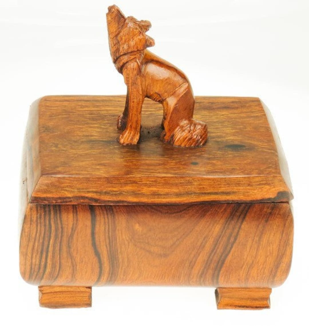 Desert Ironwood Wolf Box Carving - 4" X 3" - Etsy