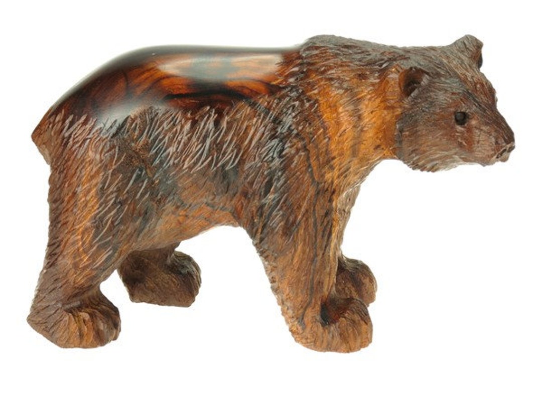 Desert Ironwood Polar Bear With Detail Carving - Etsy