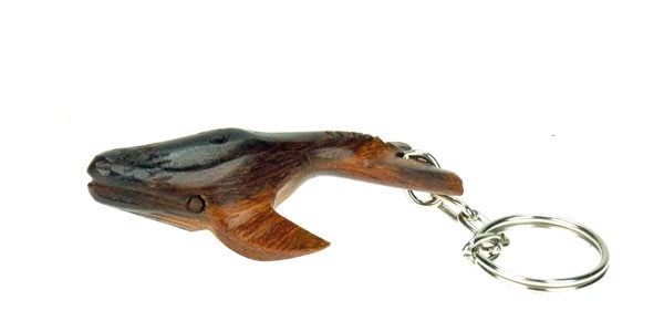 Desert Ironwood Humpback Whale 3-D Keychain - 2 Inches carving — Woodnotch