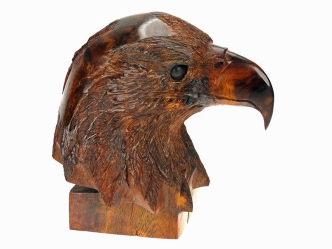 Desert Ironwood Eagle Head Bust Carving - Etsy