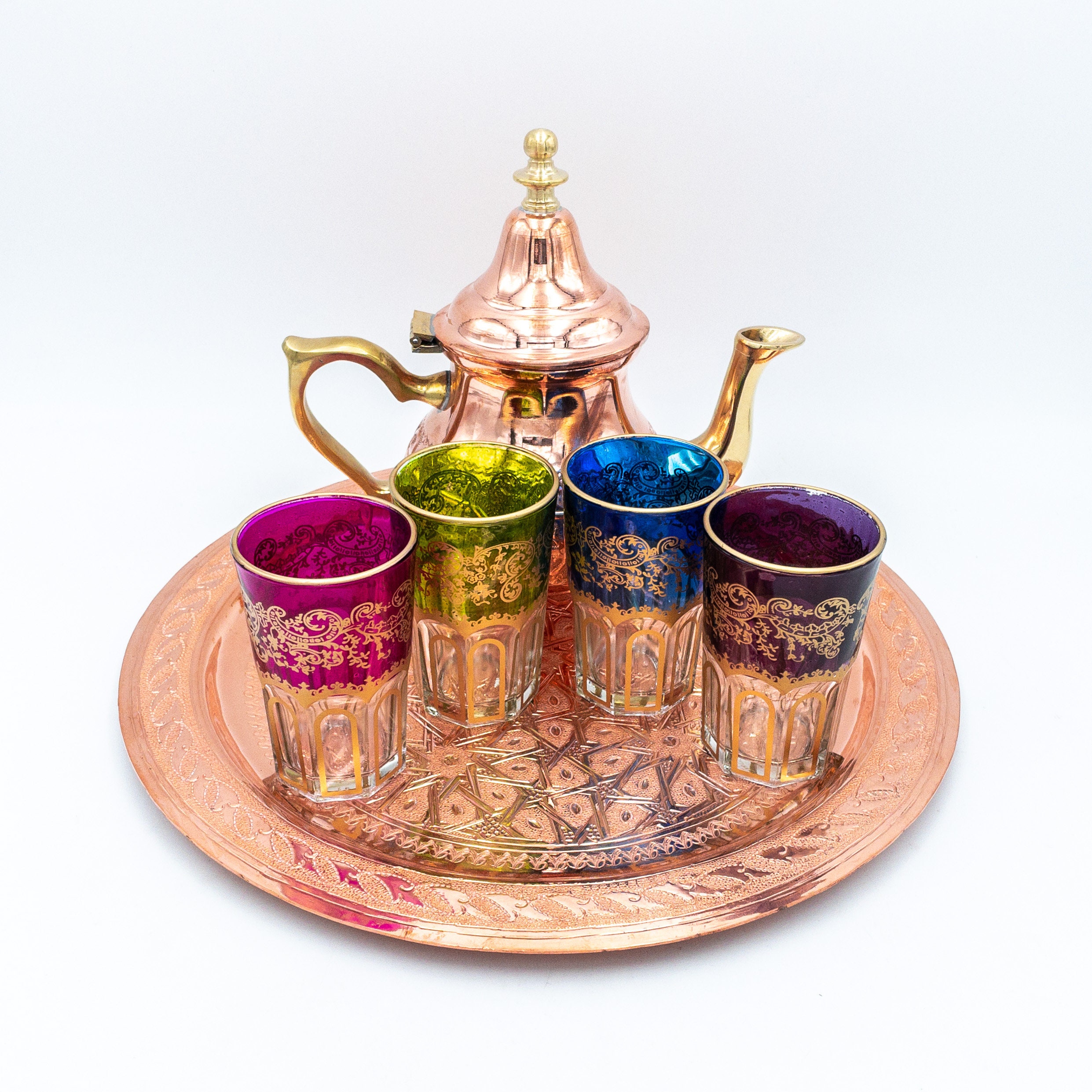 Moroccan tea set store