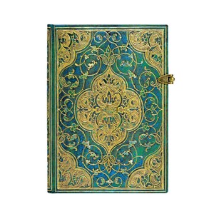Lined Paperblanks Midi Turquoise Chronicles 5 X 7 Hardcover Journal - Etsy