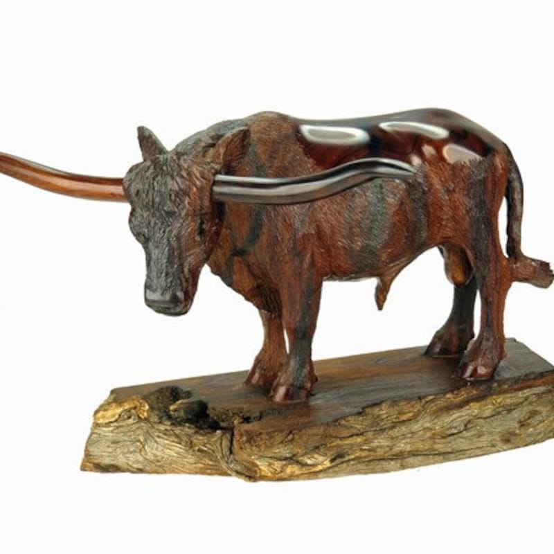 Longhorn Figurine - Etsy