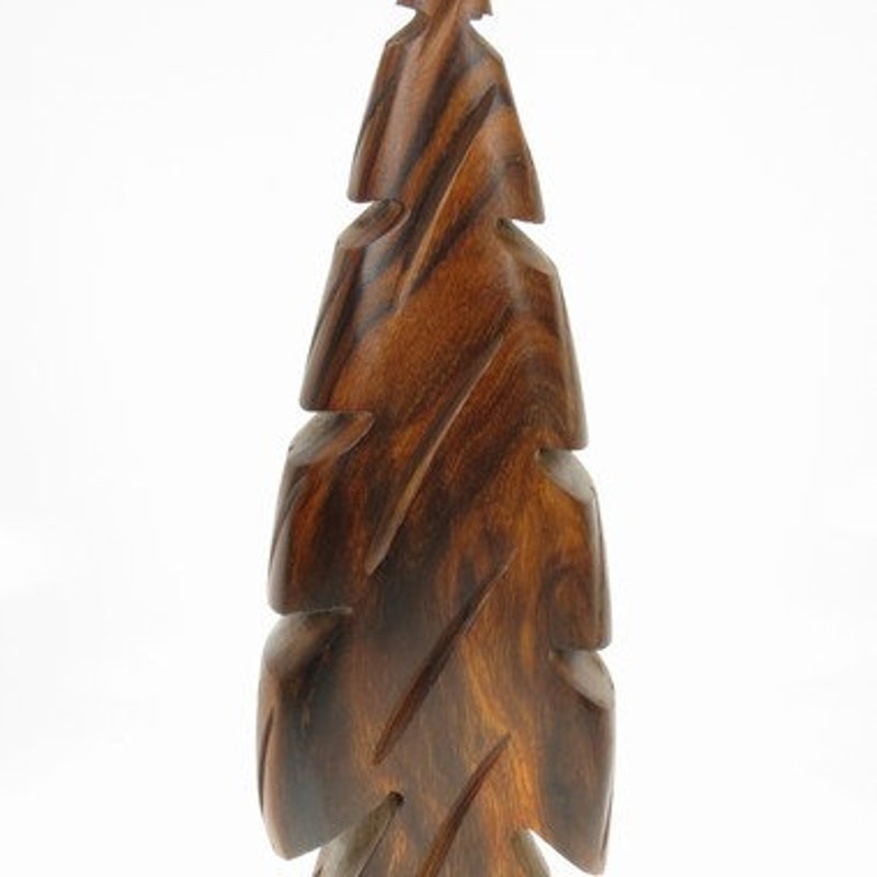 Wood Pine Tree Figurines - Etsy