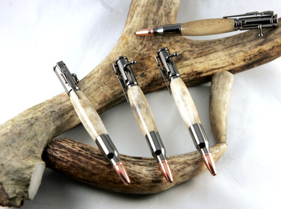 Moose Antler 30 Caliber Bolt Action Gun Metal Bullet Cartridge | Etsy