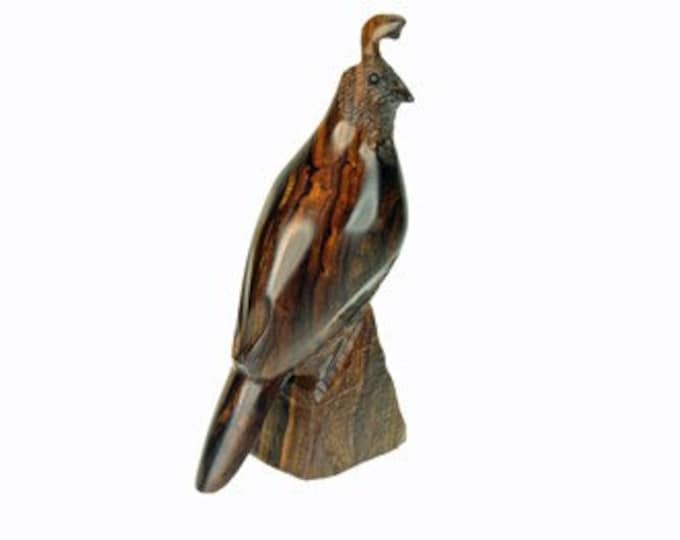 Desert Ironwood Quail With Detail Carving - Etsy