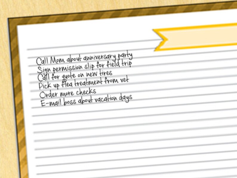 Printable List "candy Stripes" Style - Brights Multi-pack (letter Size ...