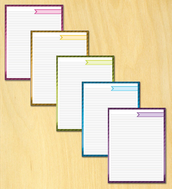 Printable List candy Stripes Style Brights Multi-pack letter Size - Etsy